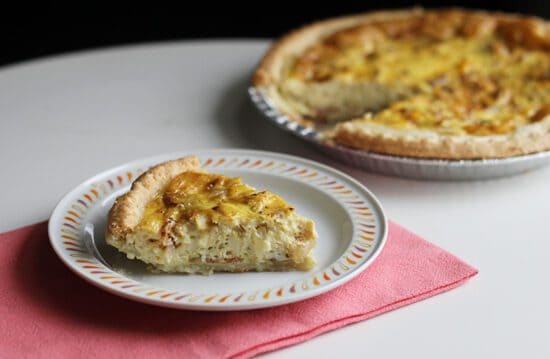 Dairy Free Quiche with Bacon and Onion - Milk Free Mom